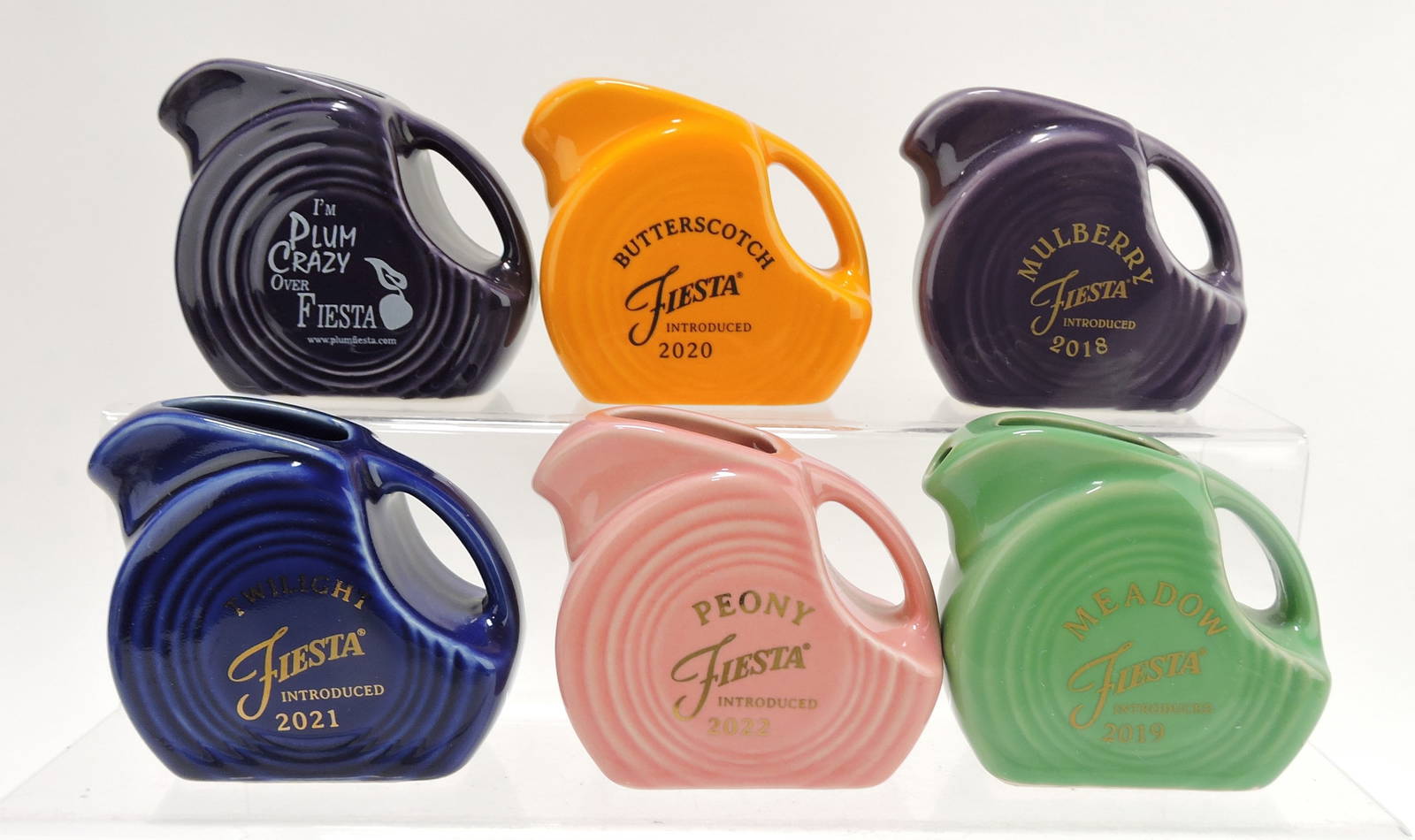 Fiesta Post 86 Mini Disc Pitcher Group, Auction