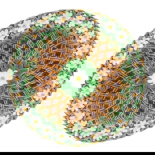 Minton Majolica Lily Flower Auction