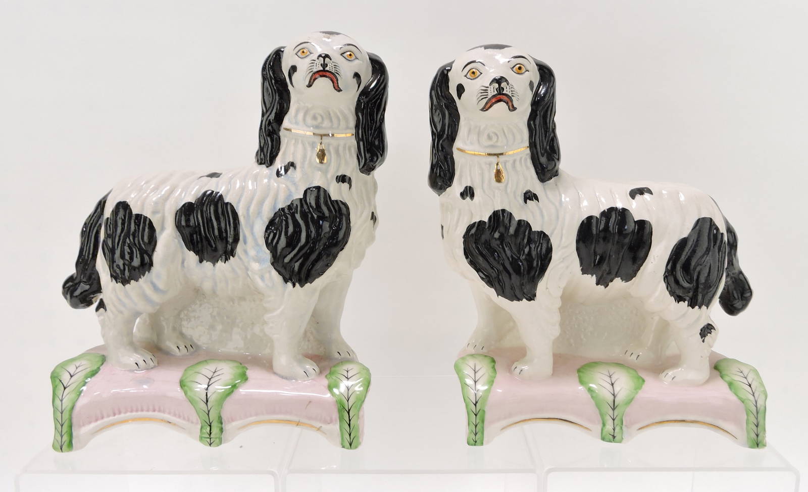 Msa Staffordshire Pair Of Dogs On Auction