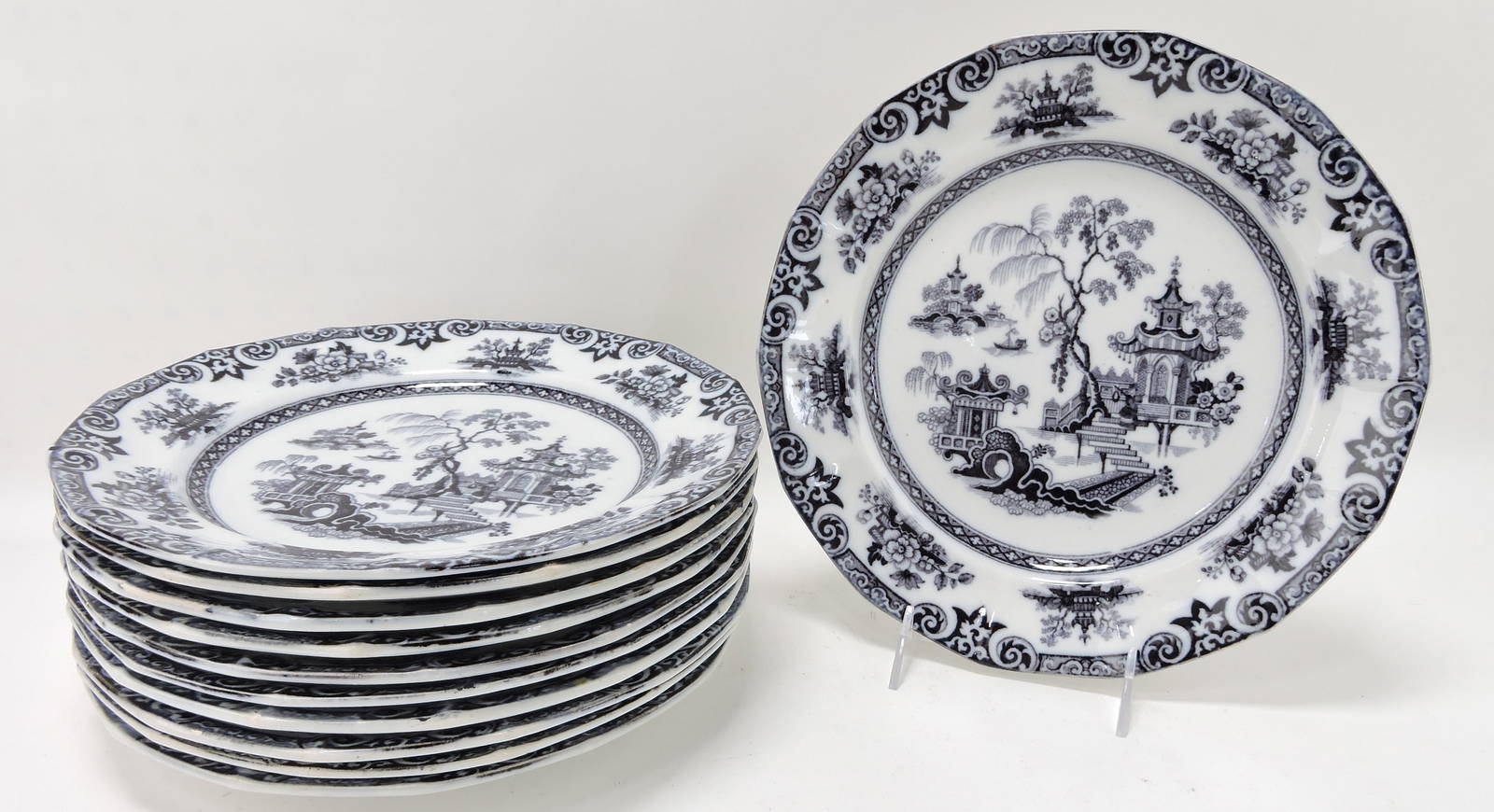 Mulberry Ironstone Transferware Set Auction