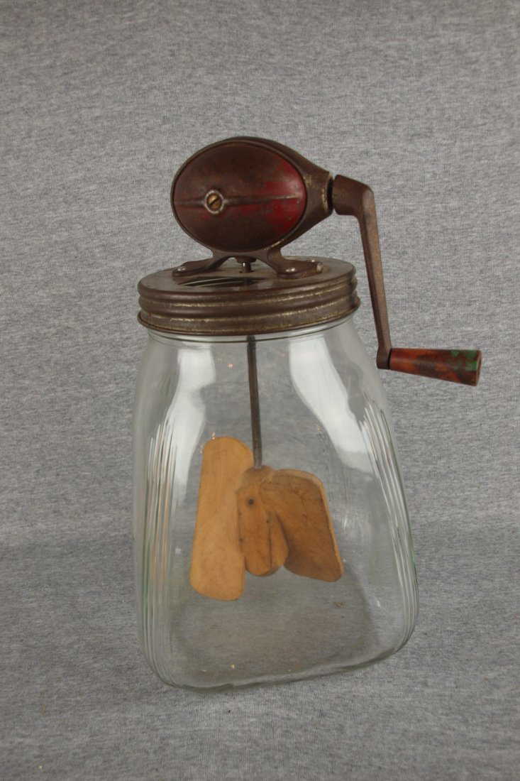 Dazey No 8 Model B Glass Butter Churn