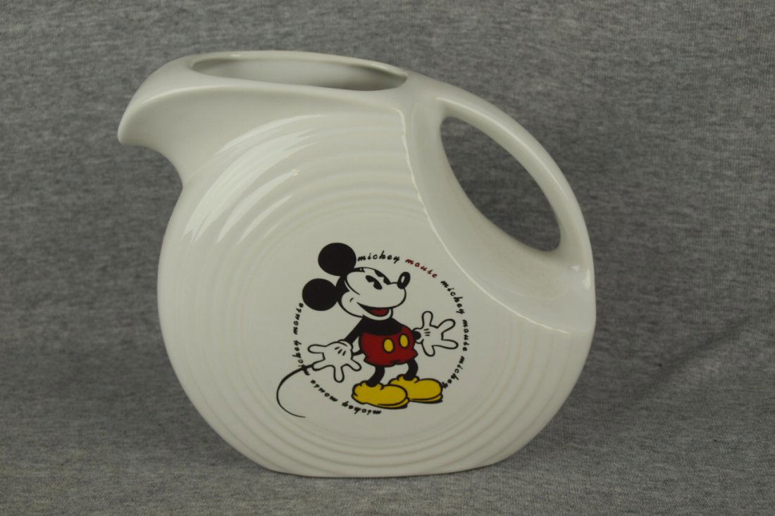 Fiesta Mickey Mouse disk water pitcher