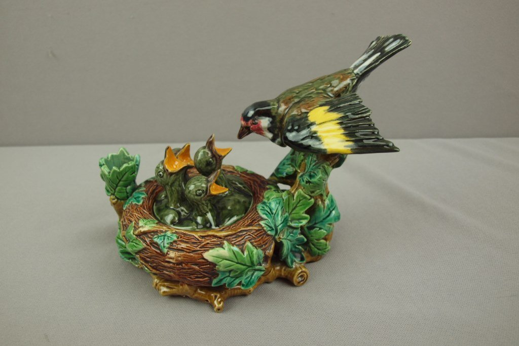 Minton Majolica Extremely Rare Newly Discovered Bird's