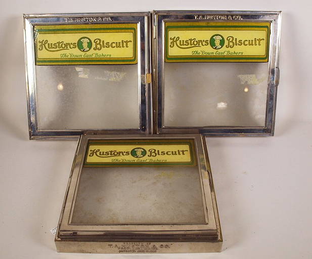Huston's Biscuit Tin & Glass Old General Store Box