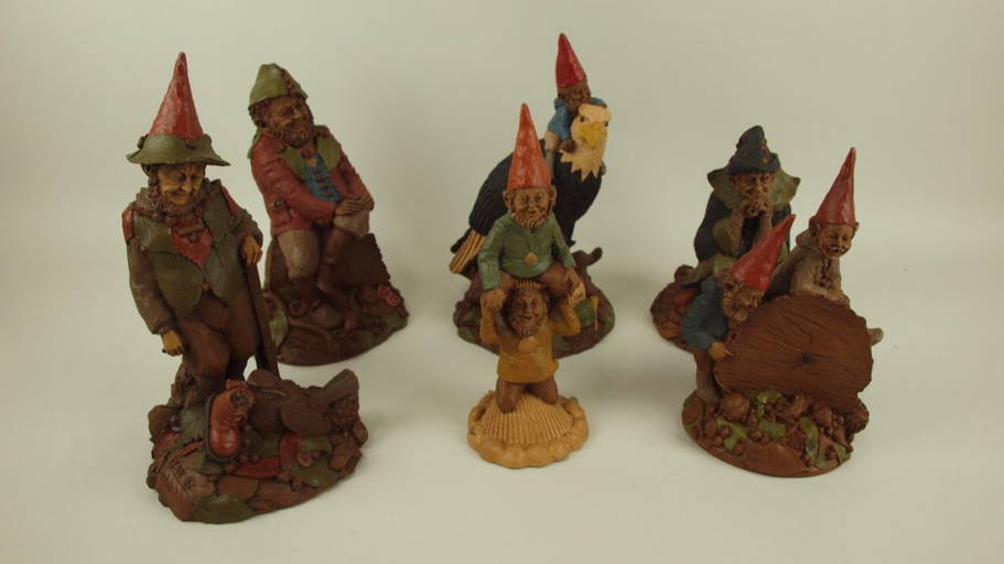 Tom Clark Lot Of 6 Gnomes: Hyke Ii, Par, Halley, Penn,