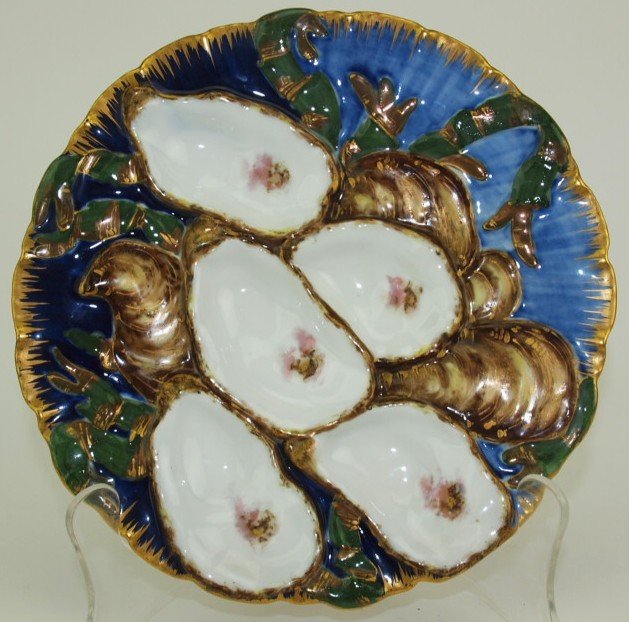 Haviland & Co. rare Presidential 5 well turkey oyster