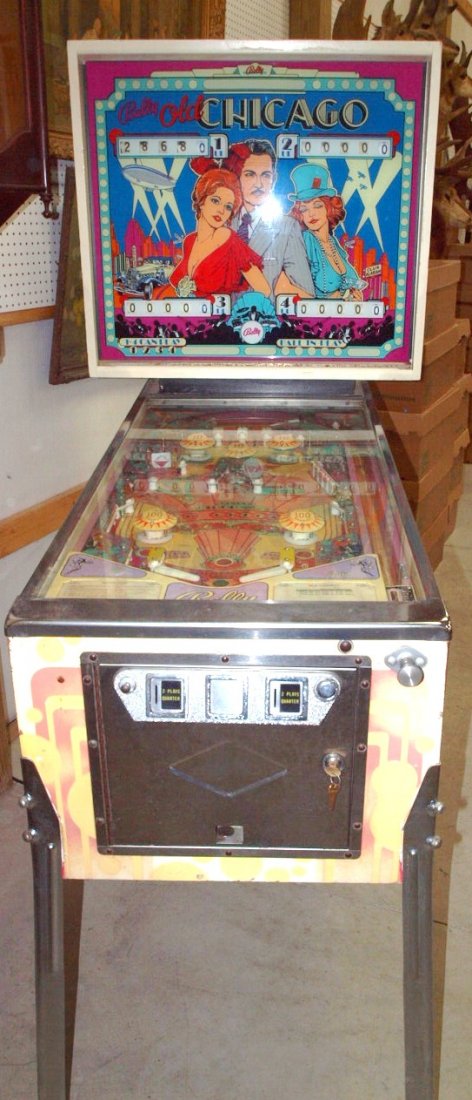 Bally Old Chicago vintage pinball machine