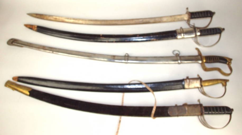 Lot Of 5 Swords, Made In India
