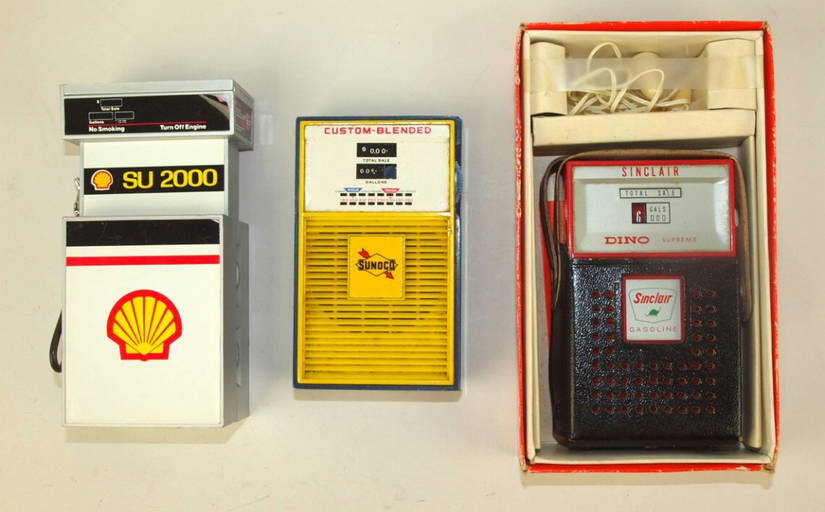 Lot Of 3 Gas Pump Transistor Radius: Shell, Sunoco, And