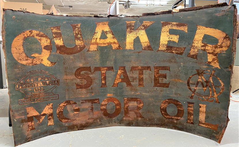 Rare Quaker State Motor Oil Metal Sign - Sep 16, 2020 | Caza Sikes in OH