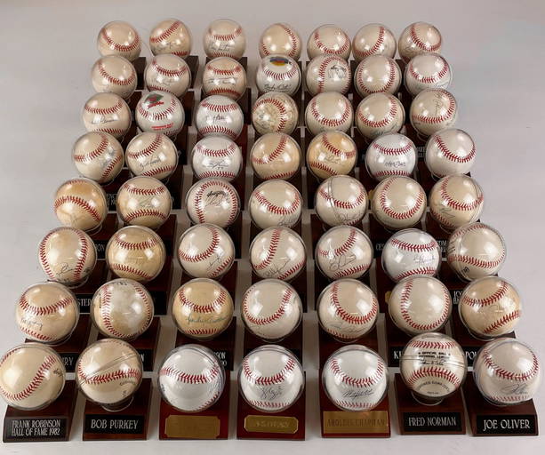 Large Collection Of Cincinnati Reds Signed Balls