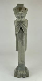 Frank Lloyd Wright Garden Sprite Sculpture. Stone Stylized Female ...