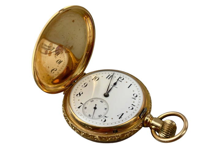 James Mix Pocket Watch in 14k Full Case (#0242) on Jun 16, 2022 | Caza ...