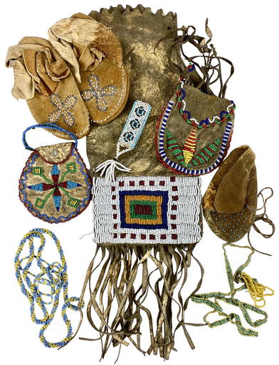 Collection Of Beaded Native American Material