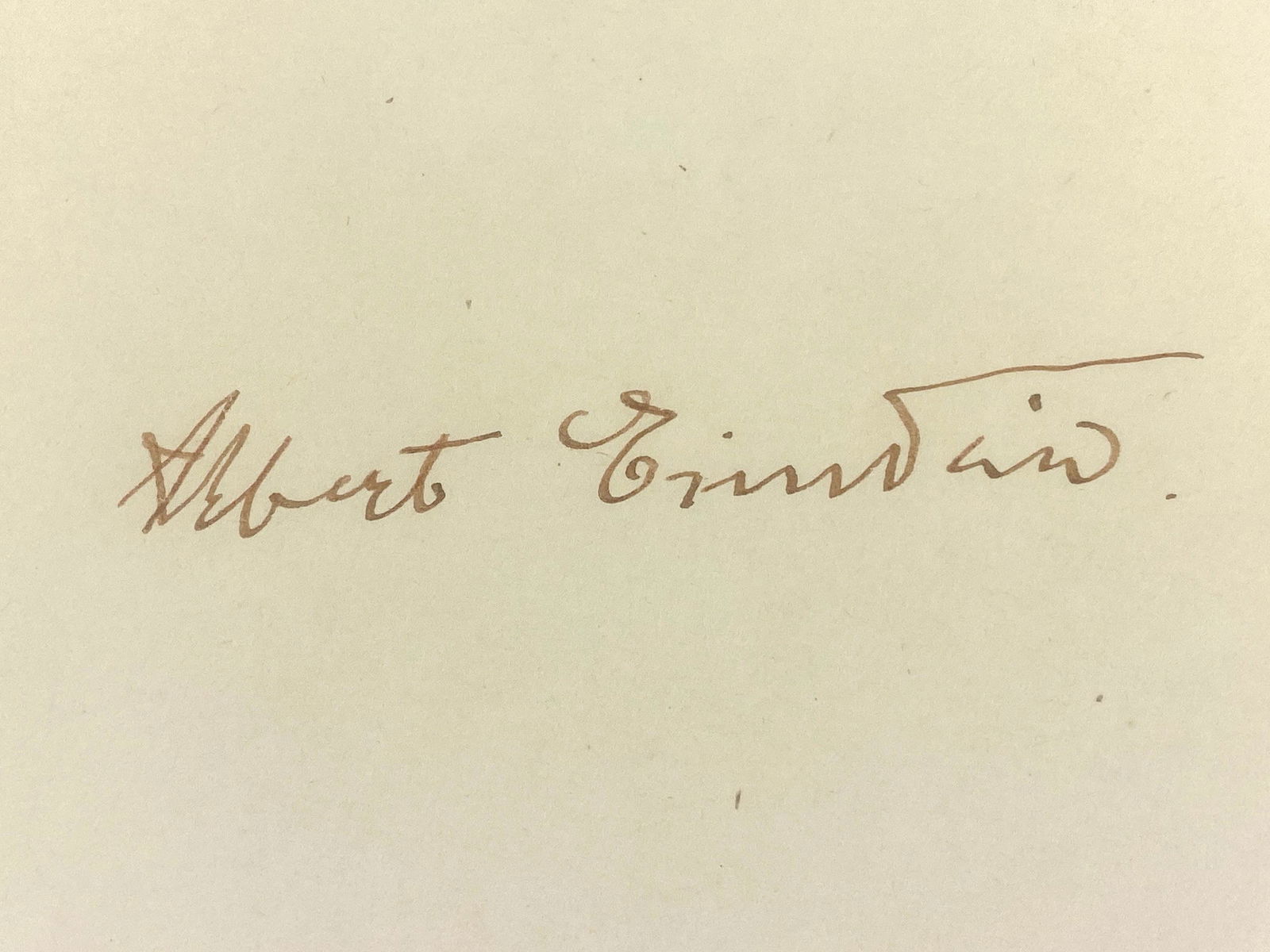 Albert Einstein Clipped Signature