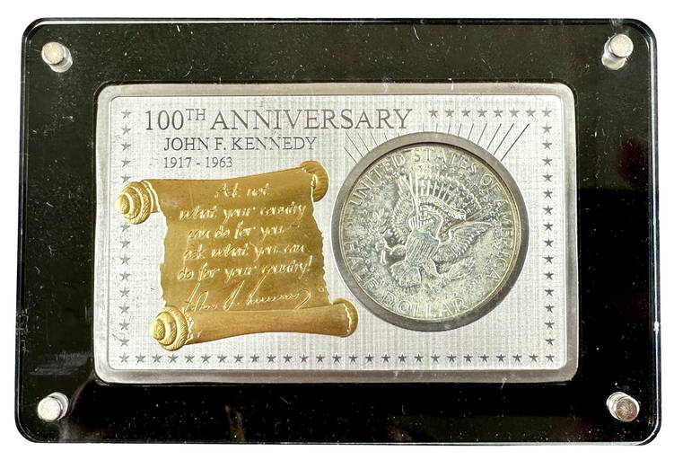 Jfk 100th Anniversary Minted Bar Coin Set