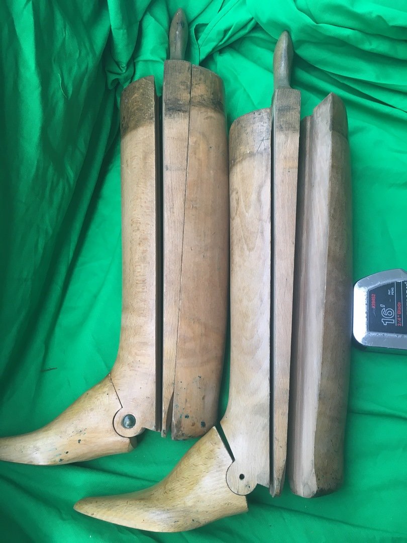 Antique Boot Molds Wood