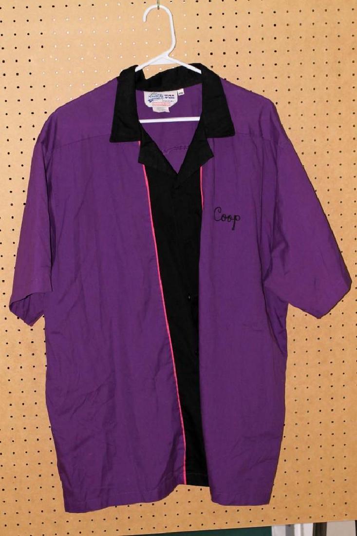 Vintage Bowling Style Shirt Size Xxl Purple With Island