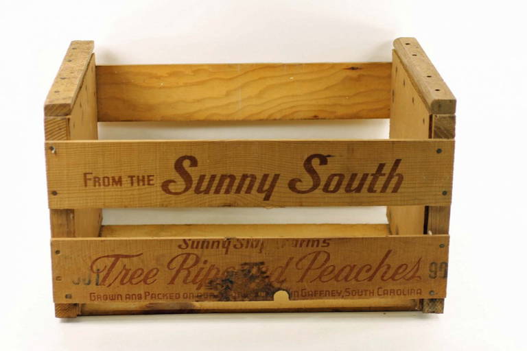 Wooden Peach Crate