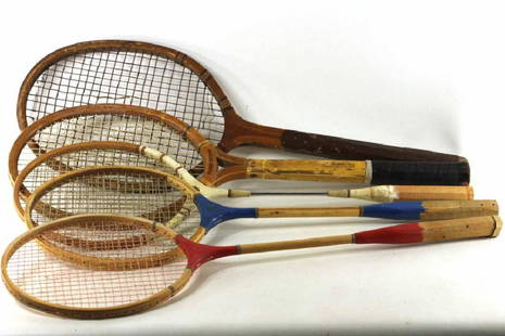 Lot Of (5) Vintage Wooden Shaft Putters