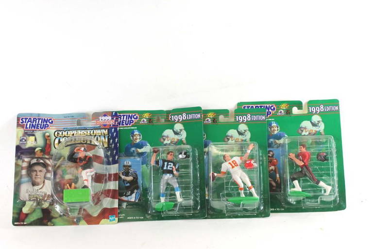 Lot Of 4 Starting Lineup Sports Action Figures Incl 1