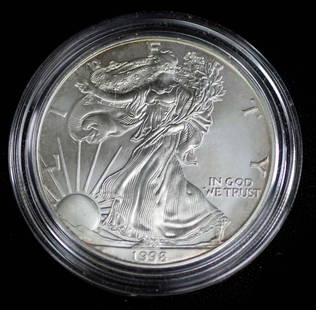 1988 1 Oz Silver American Eagle Bu