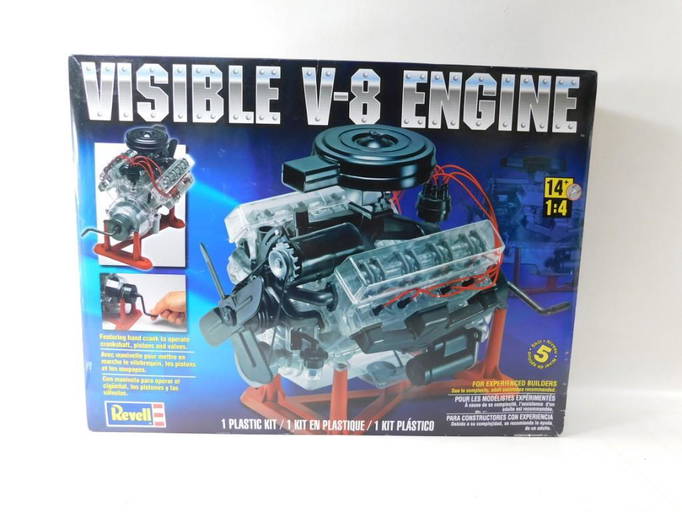Unopened Revell Visible V 8 Engine 1:4 Scale