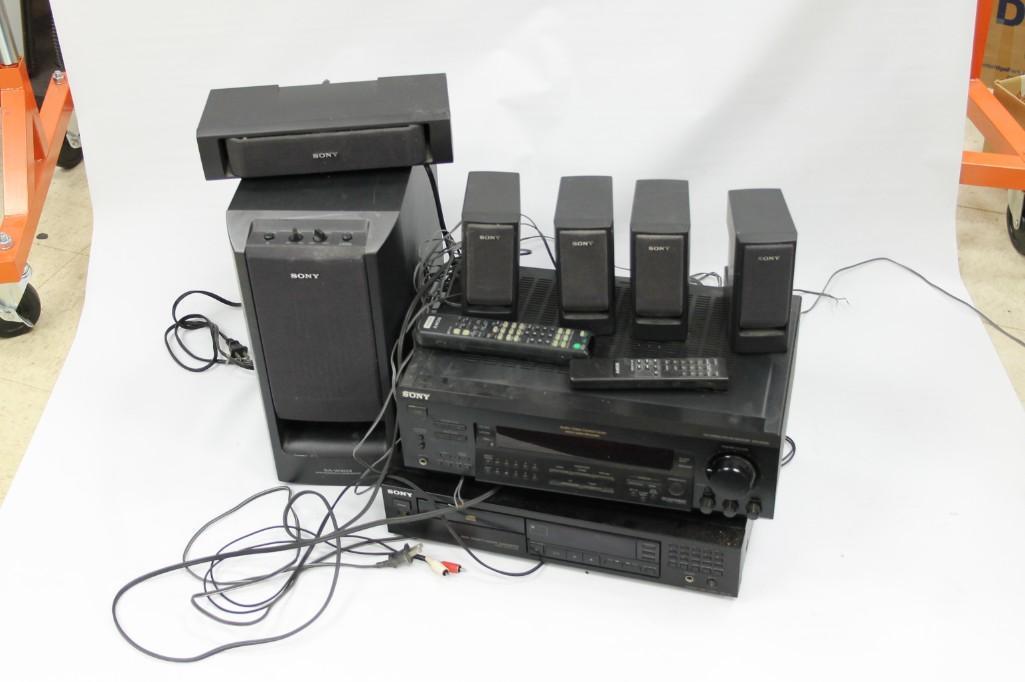Sony Stereo System With Cd Player , Receiver , And