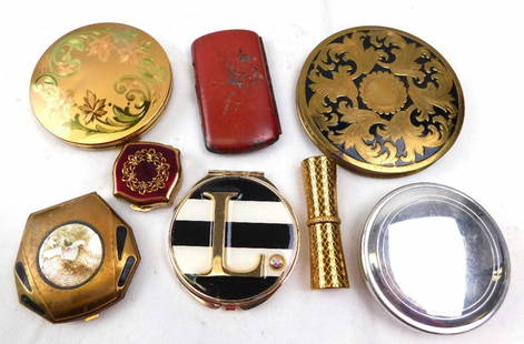 Vintage Compacts, Makeup, Trinket Boxes And More