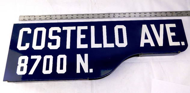 Vintage City Of Fountain Valley California Porcelain Sign