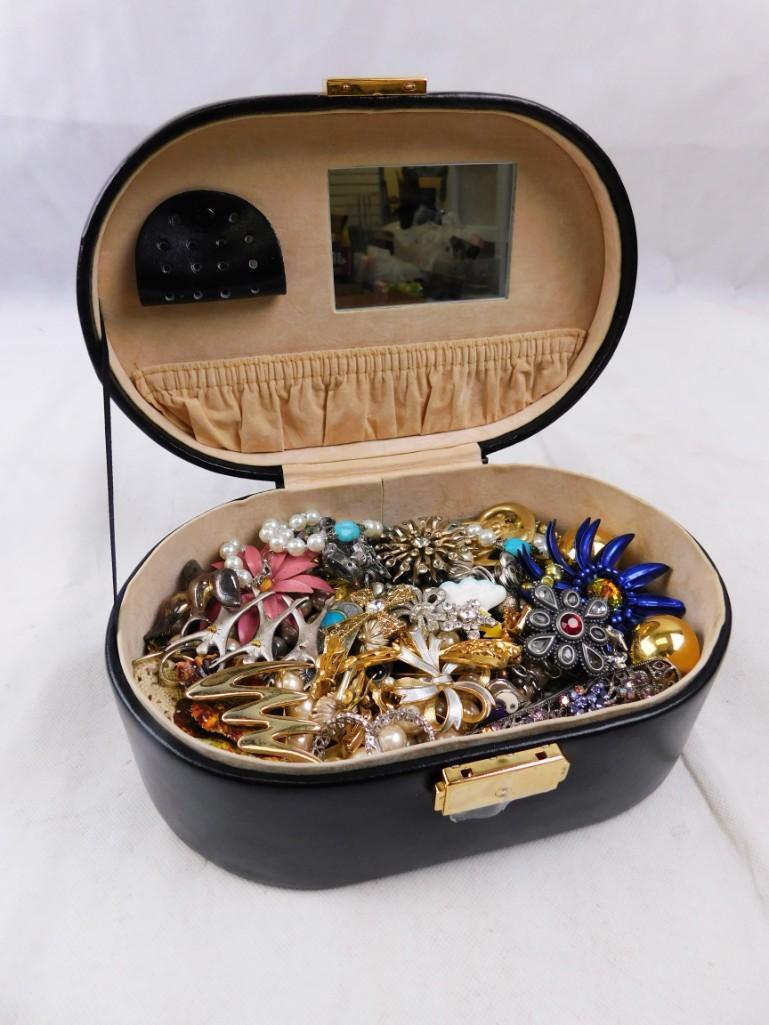 Jewelry Box Filled With Costume Jewelry