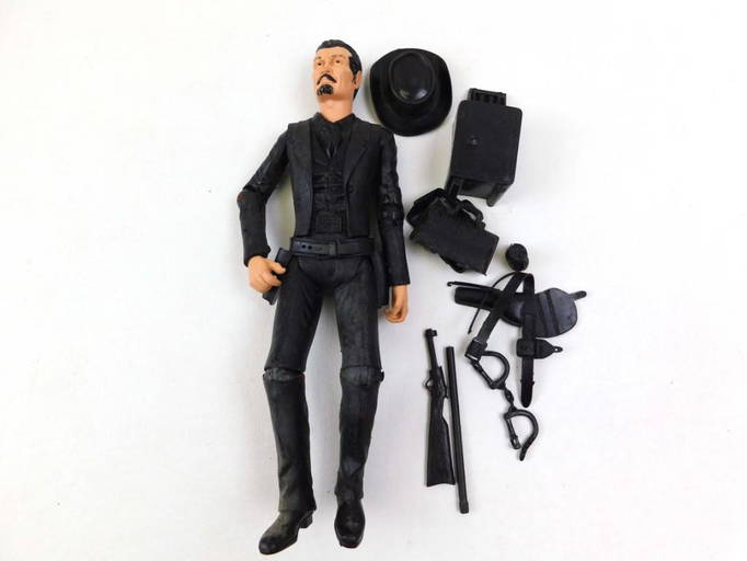 Marx Johnny West Series Black Bart Action Figure Toy