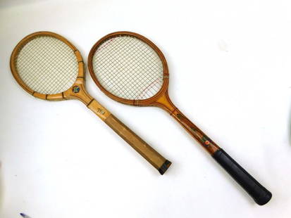 2 Vintage Tennis Rackets