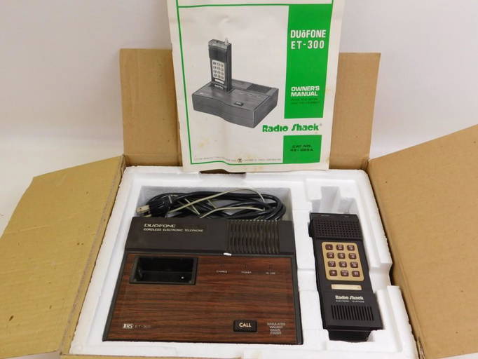 Vintage Cordless Electronic Telephone Duofone Et 300