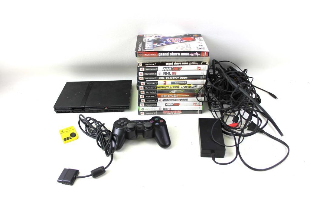 Sony Playstation 2 System , Games And Controllers