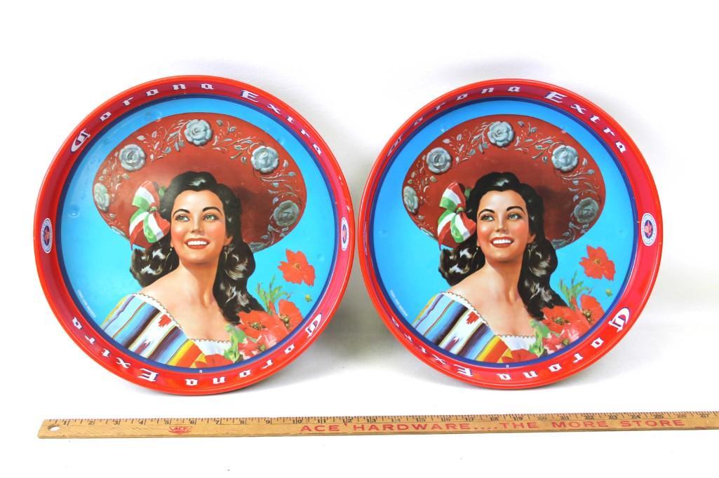2 Corona Extra Bar Trays - Oct 05, 2020 | Denotter Auctions, LLC in IL