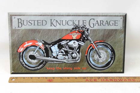 5908 The Busted Knuckle Garage Tin Sign