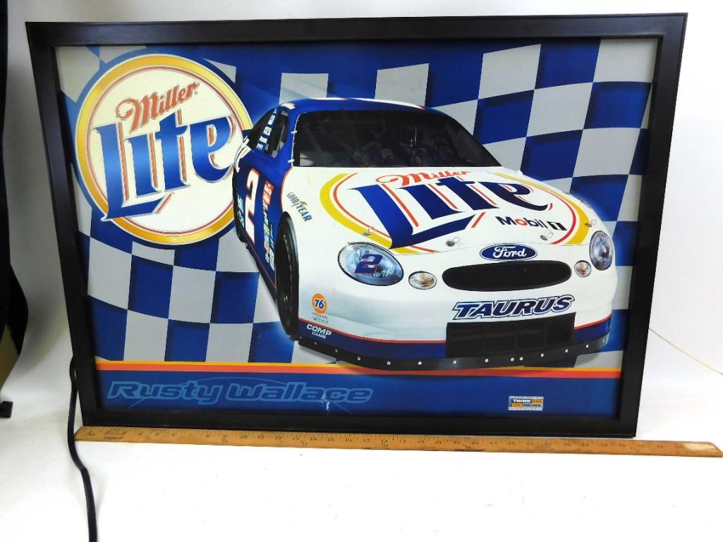 Miller Lite Inflatable Nascar Bar Sign Car #2