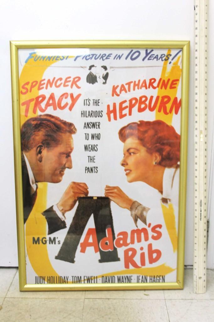 Framed Adam's Rib Movie Poster Spencer Tracy Katherine