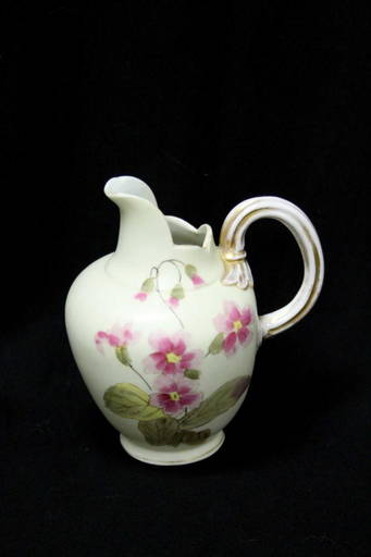 Antique Royal Worcester Small Pitcher Flat Back With