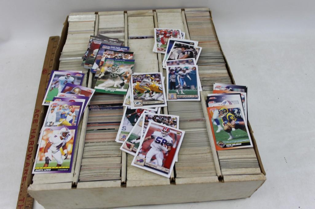 Large Flat Of Sports Cards Mostly Football