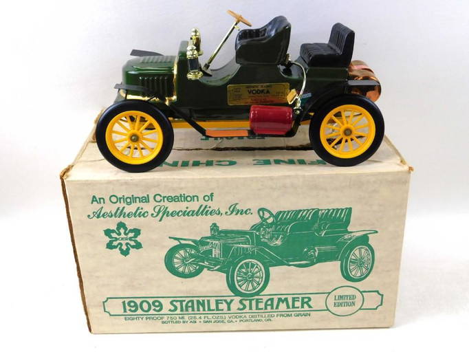 Collectible 1909 Stanley Steamer Replica Decanter In