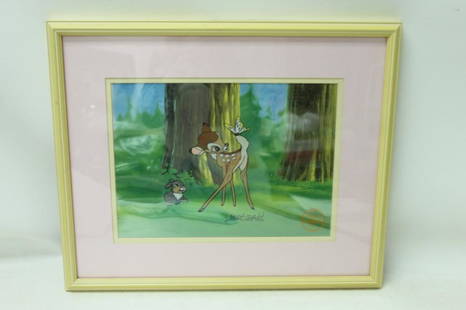 Disney Bambi Ap Lithograph Signed Marc Davis