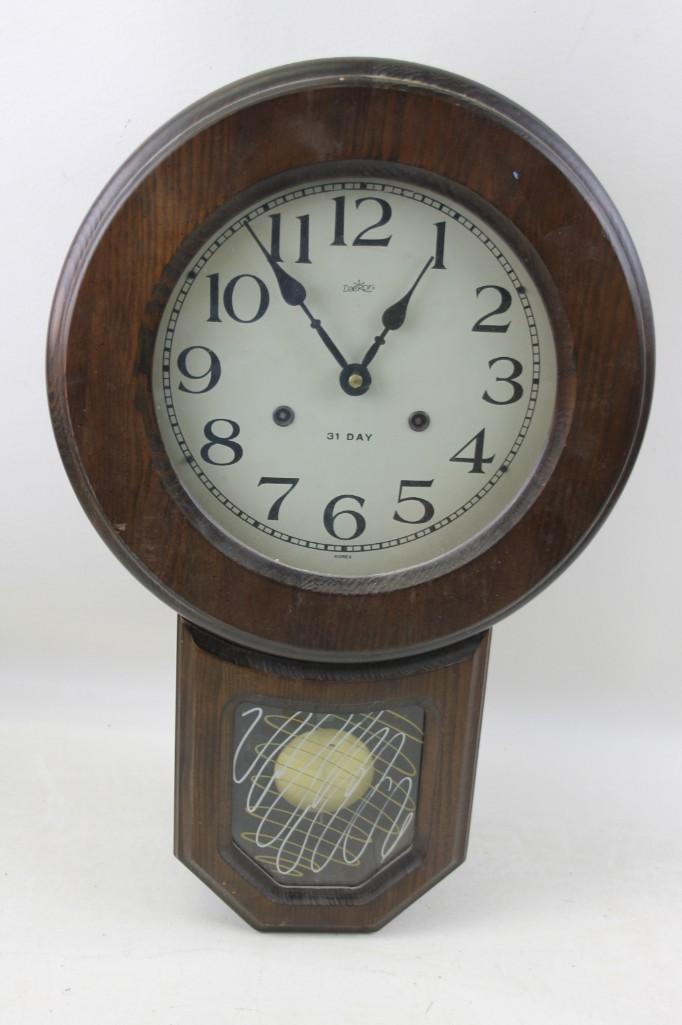 Vintage 31 Day Wall Clock Seems To Work And Chime