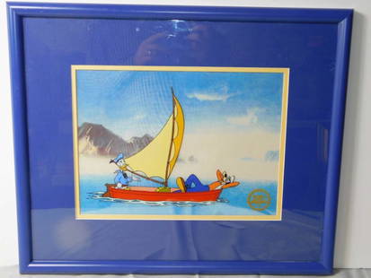 Disney Goofy How To Fish Original Serigraph Cel