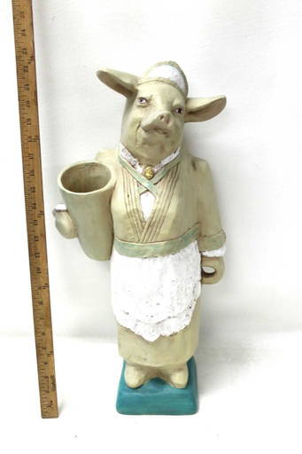 R. Shipman 1997 Resin Chef Pig