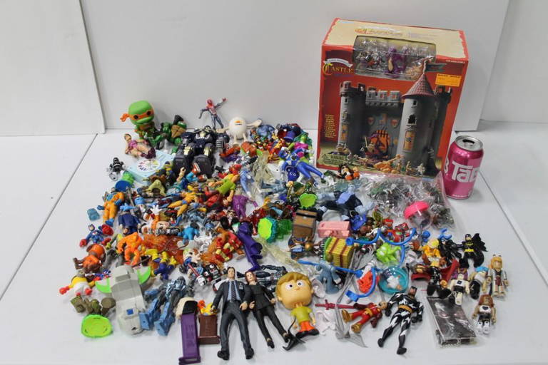 Huge Action Figures Lot Incl Marvel And Dc Comics