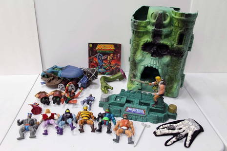 Vtg He Man Motu Castle Grayskull & Talon Fighter