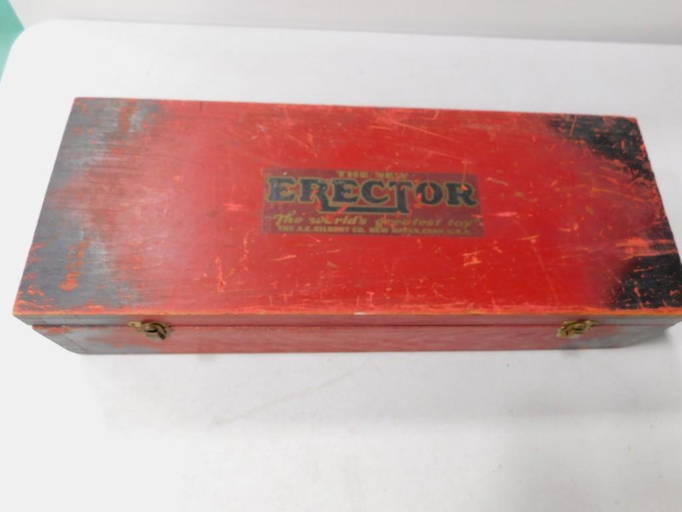 Another Vintage Erector Set In A Wooden Box