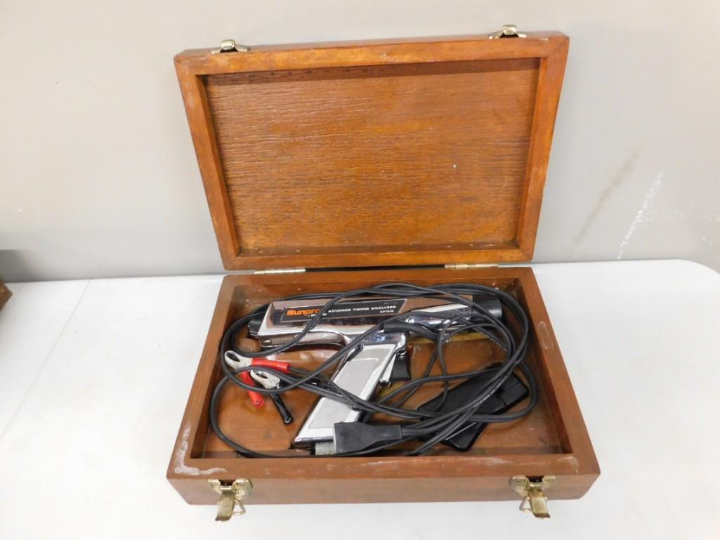 Sunpro Advance Timing Analyzer In A Wood Box